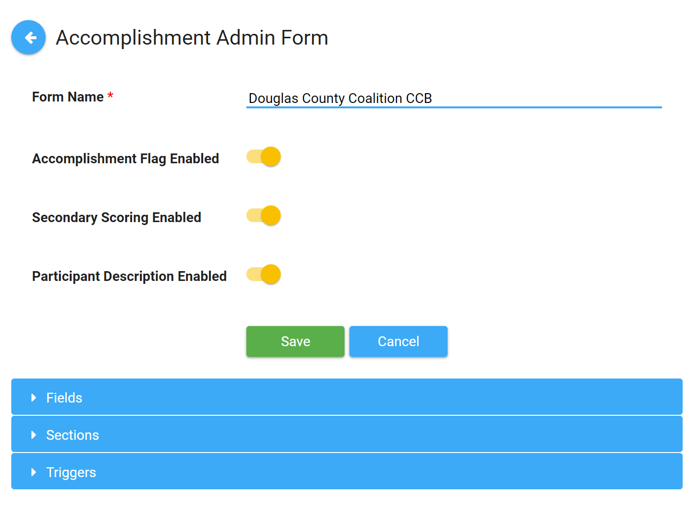 Secondary Scoring - Community Check Box Evaluation System