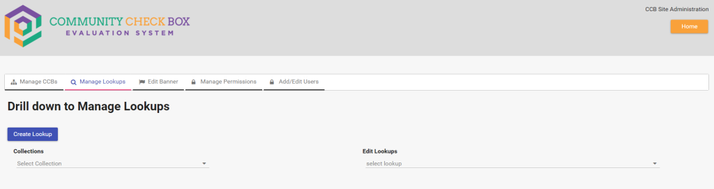 Managing Accomplishments - Community Check Box Evaluation System